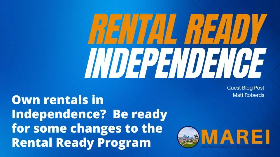 Rental Ready Program, Updates Coming in Independence, MO - MAREI